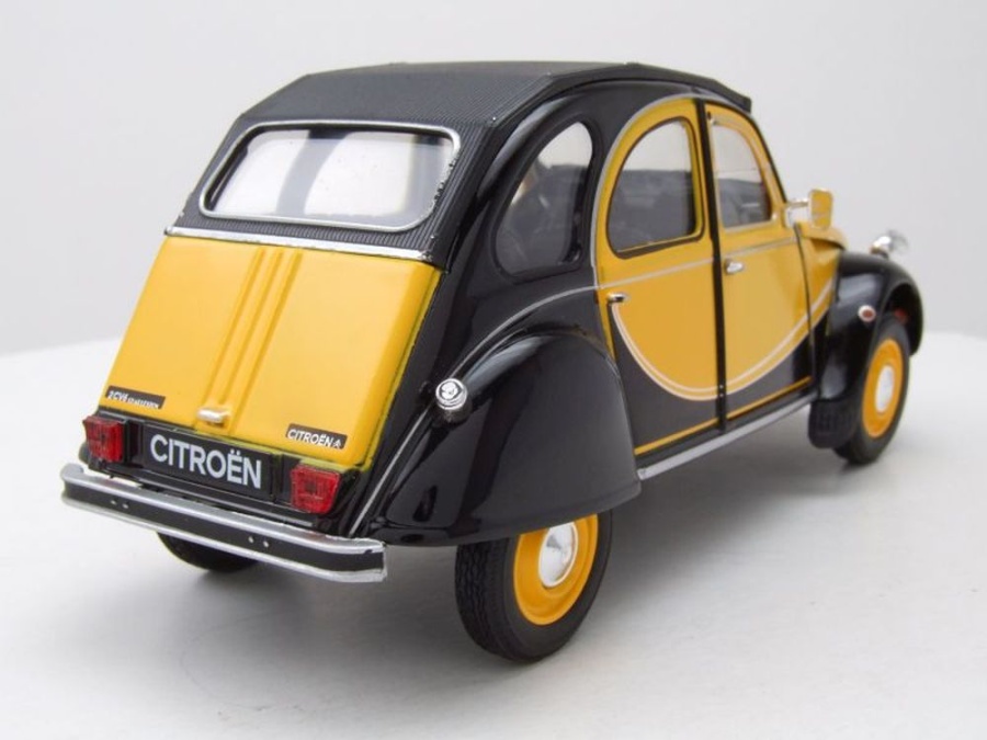 Modellauto Citroen 2CV 6 Charleston Ente 1982 gelb schwarz 1:24 Welly bei Modellautocenter, 21,50