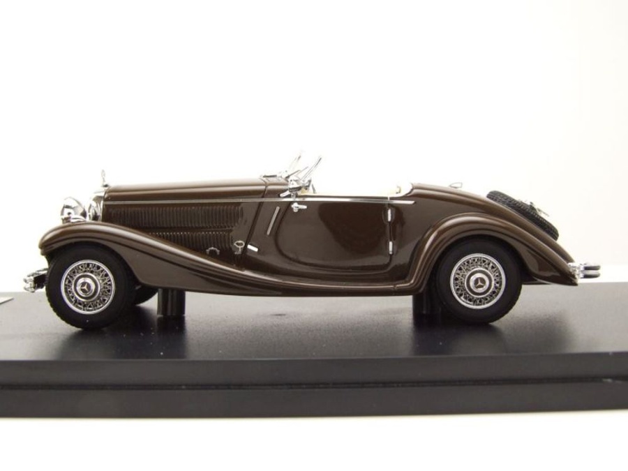 Modellauto Mercedes 290 Roadster W18 1937 dunkelbraun Modellauto 1:43 Neo Scale Models, 99,80