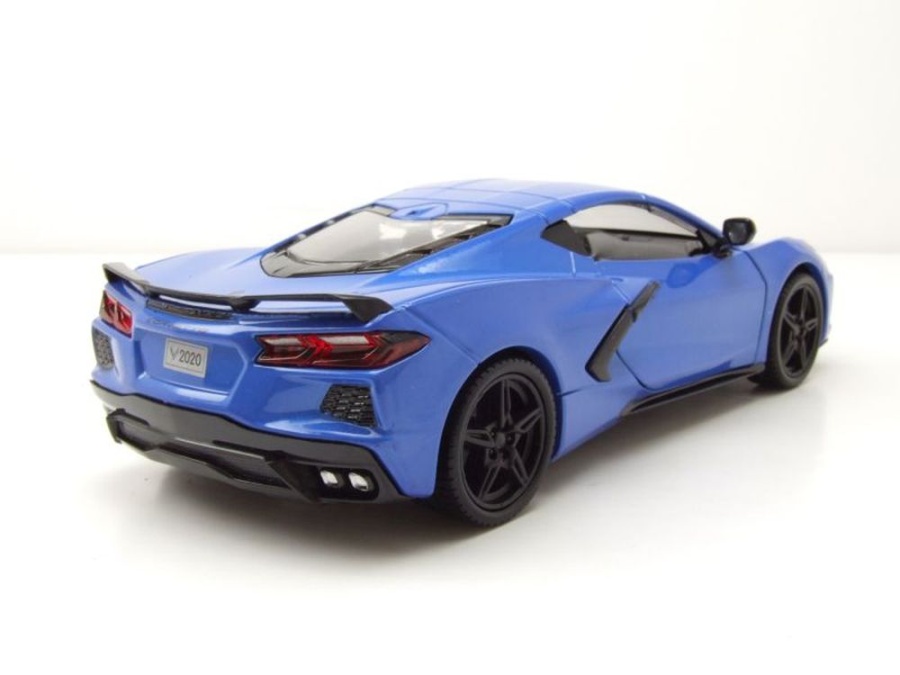 Modellauto Chevrolet Corvette Stingray C8 2020 blau Modellauto 1:24 ...