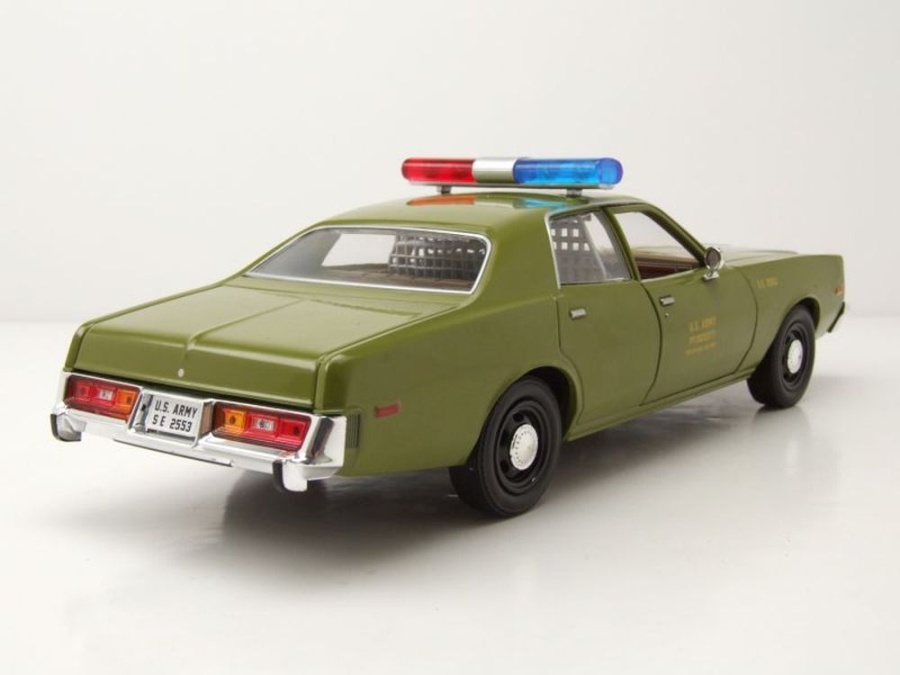 Modellauto Plymouth Fury US Army Police 1977 olivgrün A-Team Modellauto ...