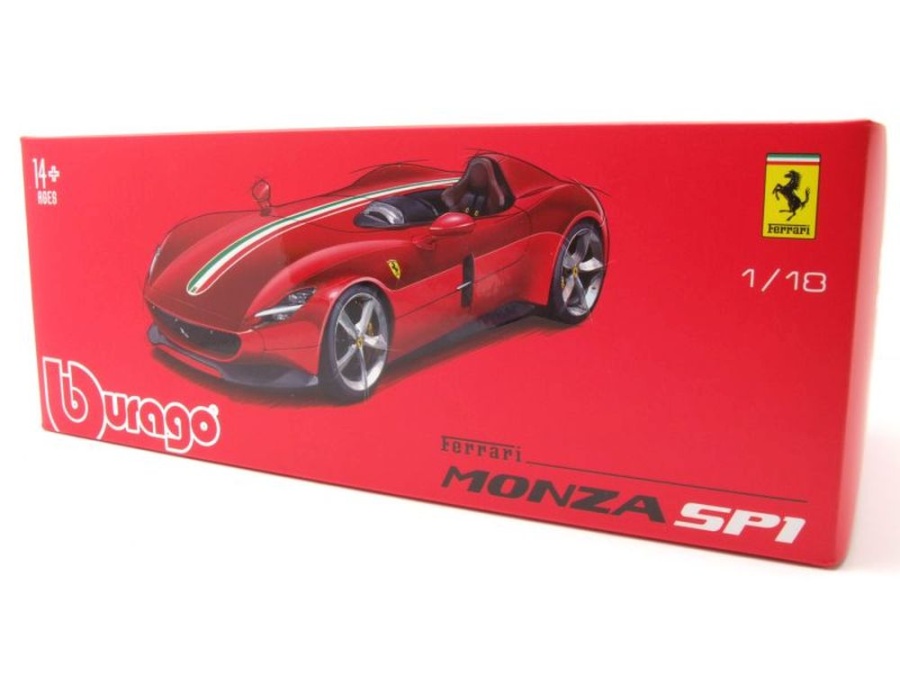Modellauto Ferrari Monza SP1 2018 rot 1:18 Bburago Signature Series bei ...