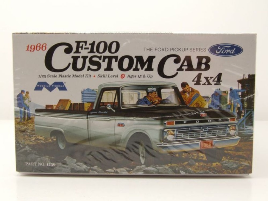 Bausatz Ford F-100 Custom Cab 4x4 Pick Up 1966 Kunststoffbausatz ...