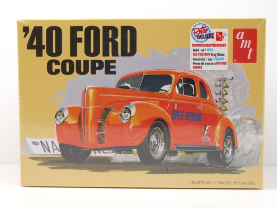 Bausatz Ford Coupe 1940 Kunststoffbausatz Modellauto 1:25 AMT, 37,95