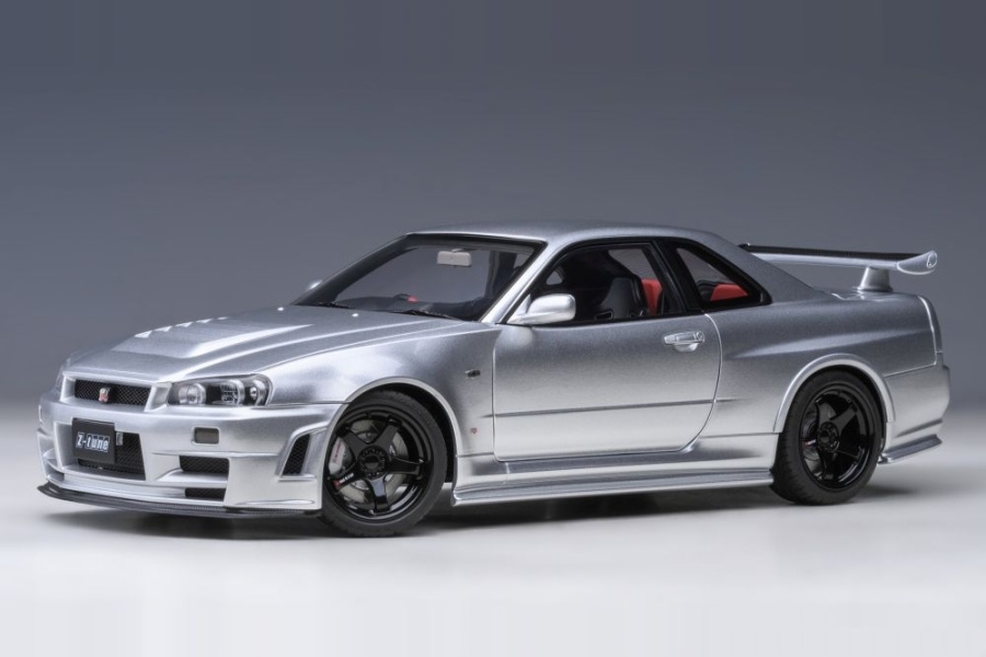 Modellauto Nissan Skyline GT-R R34 Z-Tune 2005 midnight purple lila Modellauto 1:18 Autoart, 348 ...