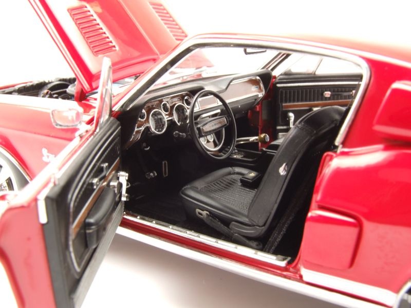 Modellauto Shelby Ford Mustang GT500 KR King of the Road 1968 rot Modellauto 1:18 Acme, 174,50