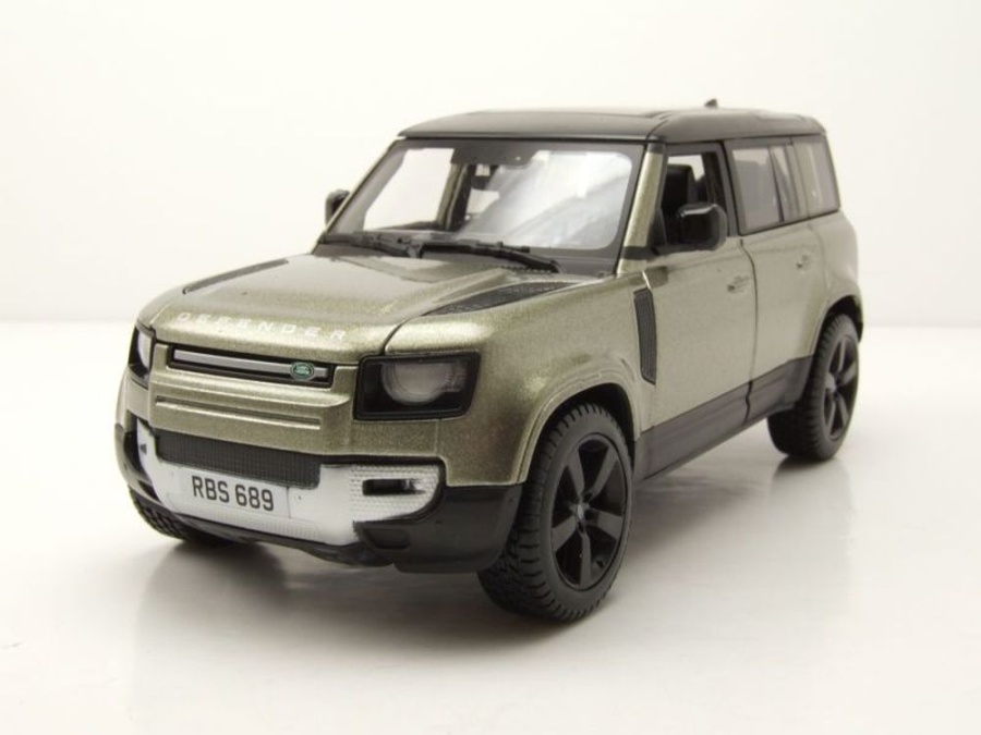 Modellauto Land Rover Defender 2022 grün metallic 1:24 Bburago bei Mo