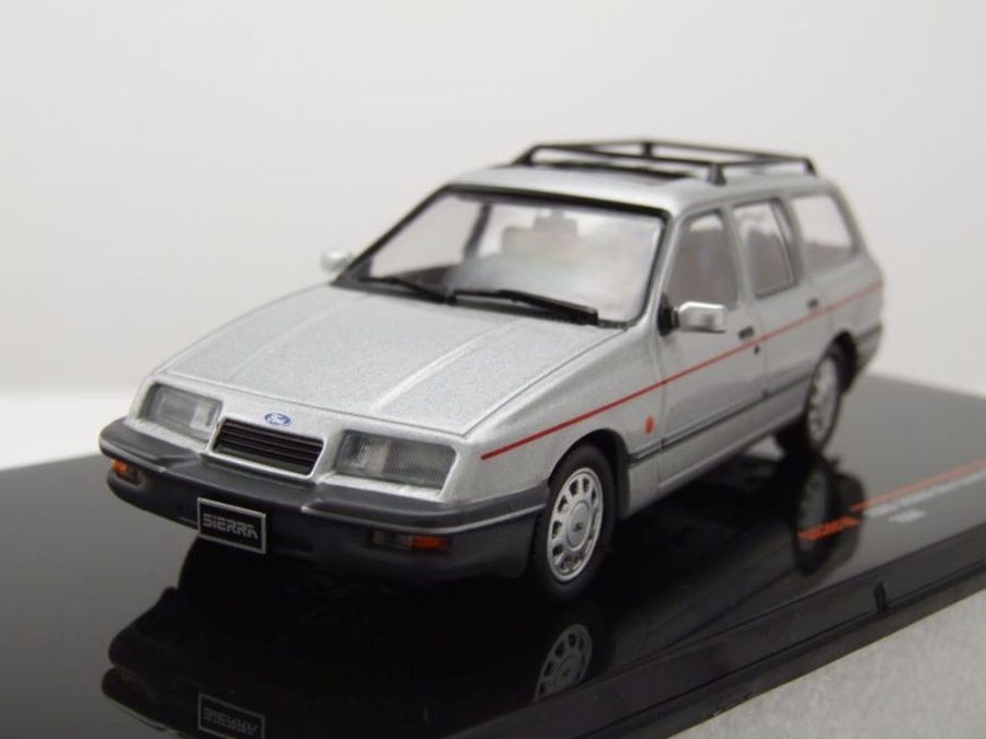 Modellauto Ford Sierra Ghia Estate Kombi 1988 silber Modellauto 1:43
