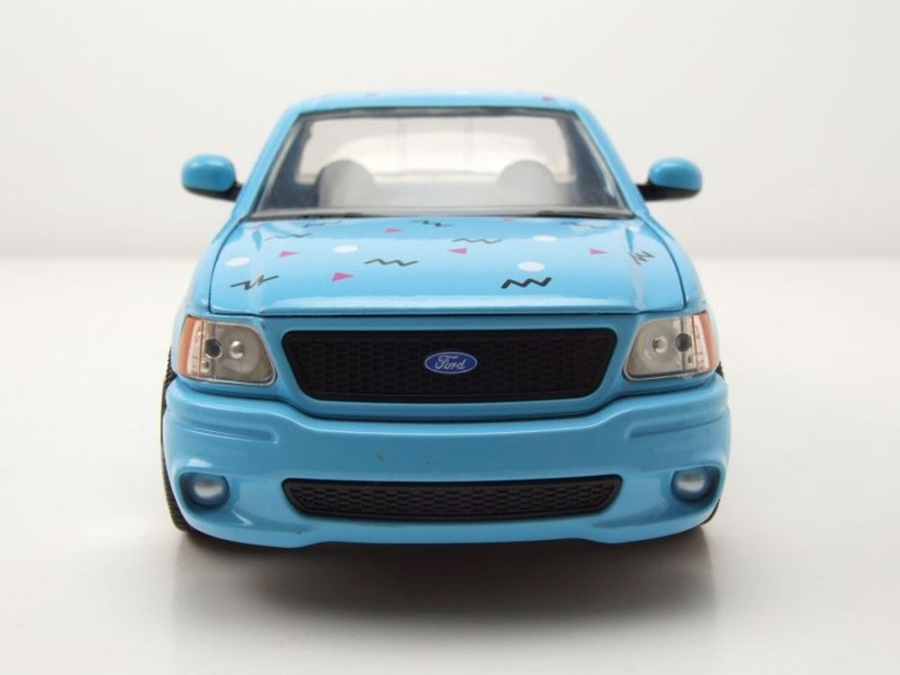Modellauto Ford F-150 SVT Lightning Pick Up 1999 blau I Love the 90s