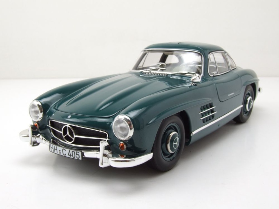 Modellauto Mercedes 300 SL Flügeltürer 1954 grün 1:18 Norev bei Model