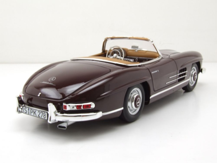 Modellauto Mercedes 300 SL Roadster 1957 rot 1:18 Norev bei Modellautocenter, 92,50