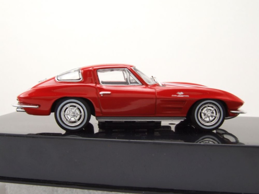 Modellauto Chevrolet Corvette Stingray C2 1963 rot weiß 1:43 ixo models ...