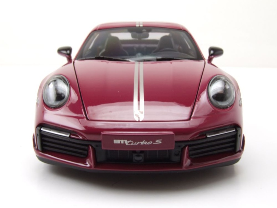 Modellauto Porsche 911 (992) Turbo S Coupe Sport Design 2021 rot bei ...