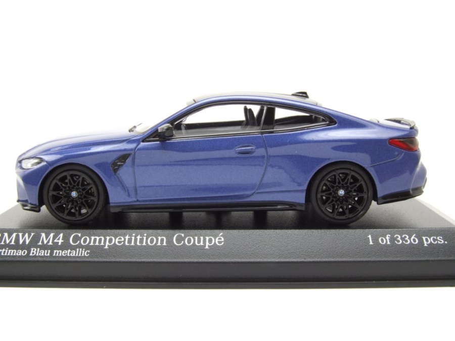 Modellauto BMW M4 2020 blau metallic bei Modellautocenter, 57,50
