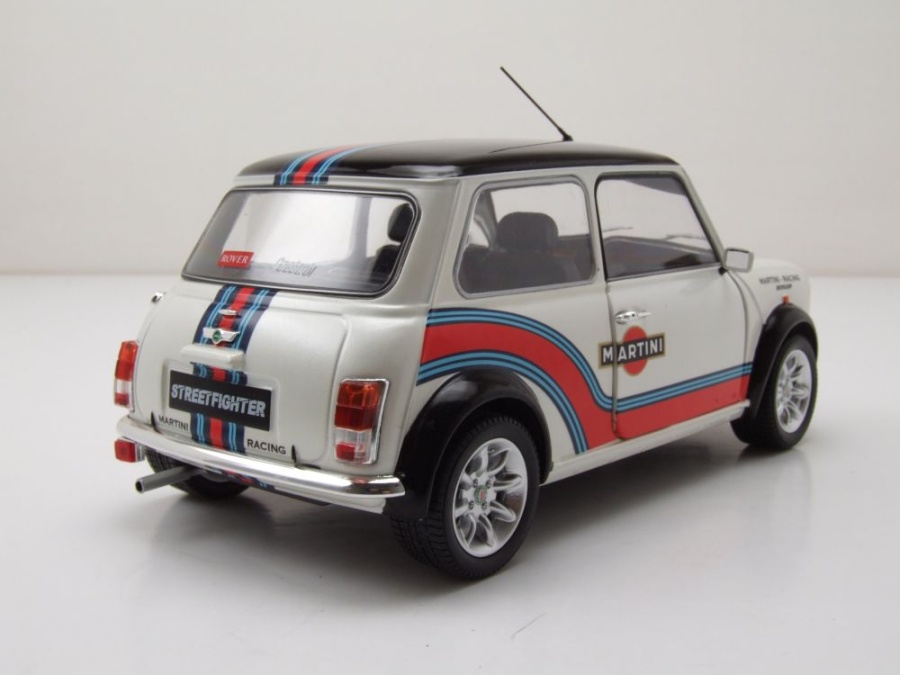 Modellauto Mini Cooper Sport Martini Evo 1998 weiß 1:18 Solido bei ...