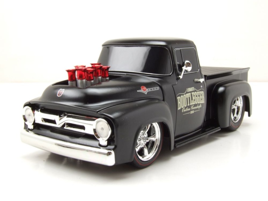Modellauto Ford F-100 Pick Up 1956 schwarz Bootlegger 1:24 M2 Machines bei Modellautocenter, 48,95