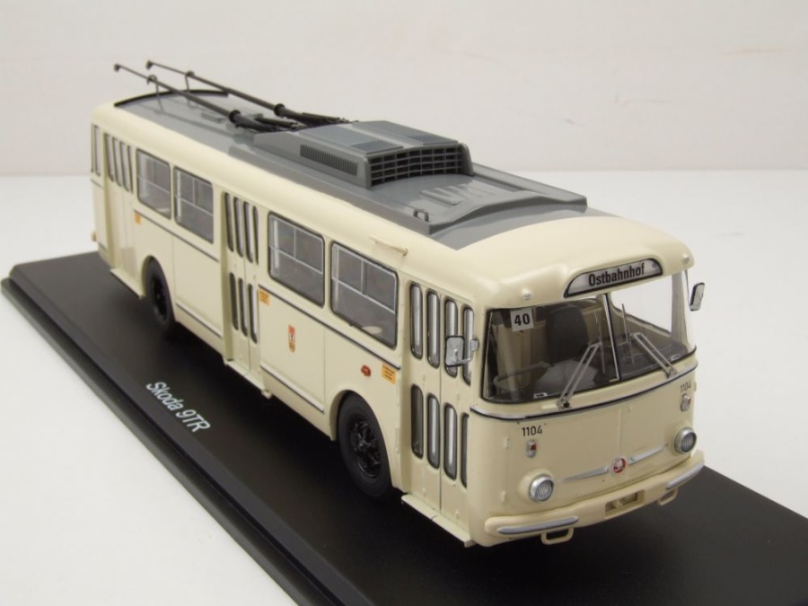 Skoda 9TR Bus BVG Berliner Verkehrsbetriebe beige Modellauto 1:43 Premium ClassiXXs, 109,50