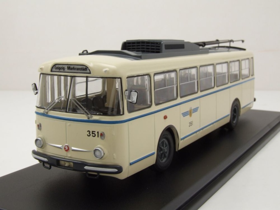 Modellauto Skoda 9TR Bus Leipziger Verkehrsbetriebe beige 1:43 Premium ClassiXXs bei ...