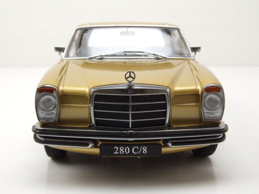 Modellauto Mercedes 280 C /8 Strichacht Coupe W114 1969 gold metallic 1 ...