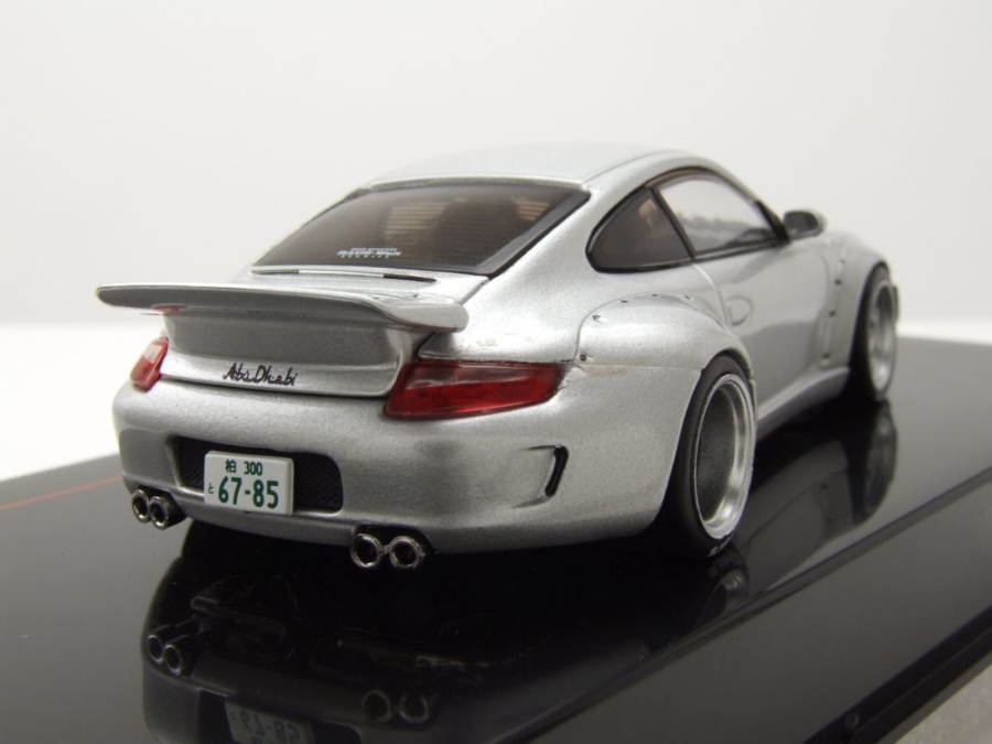 Modellauto Porsche 911 (997) RWB silber 1:43 ixo models bei ...
