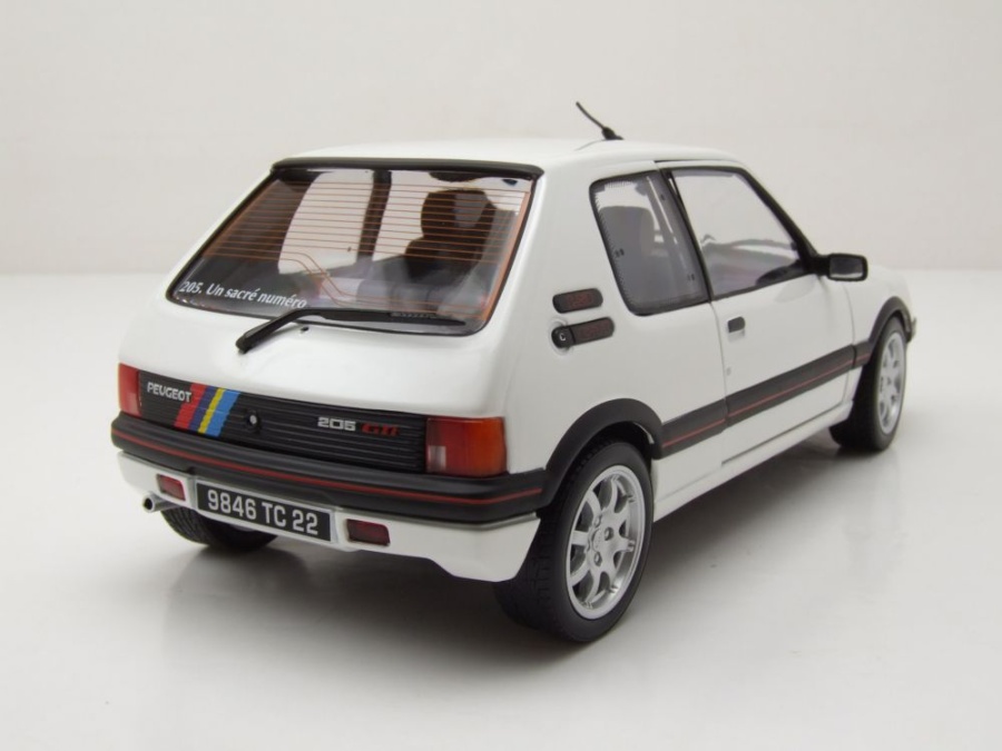 Modellauto Peugeot 205 GTi 1.9 1989 weiß 1:18 Norev bei ...