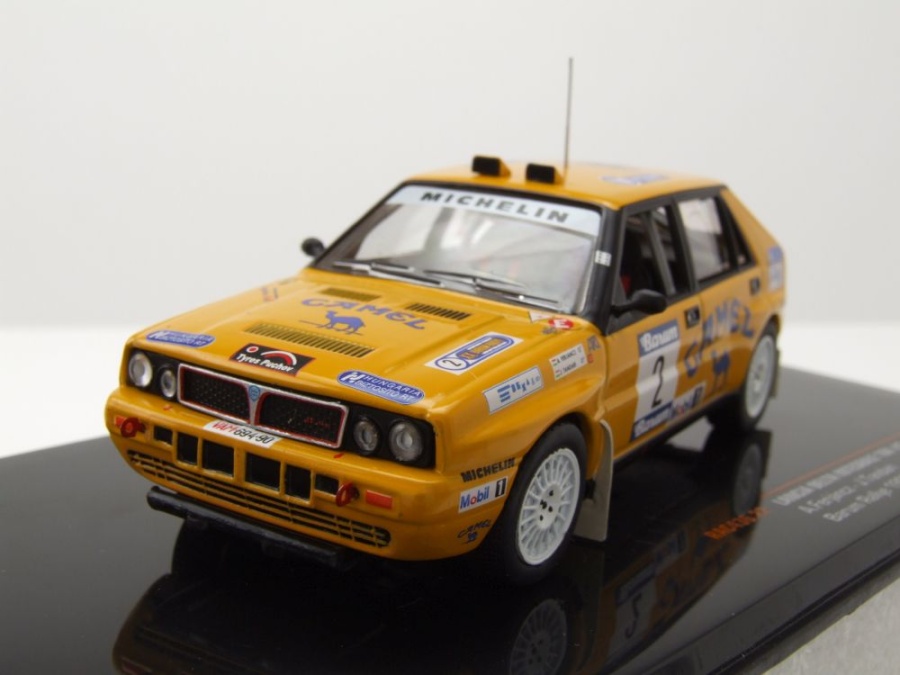Modellauto Lancia Delta Integrale 16V #2 Camel Barum Rallye 1990 gelb ...