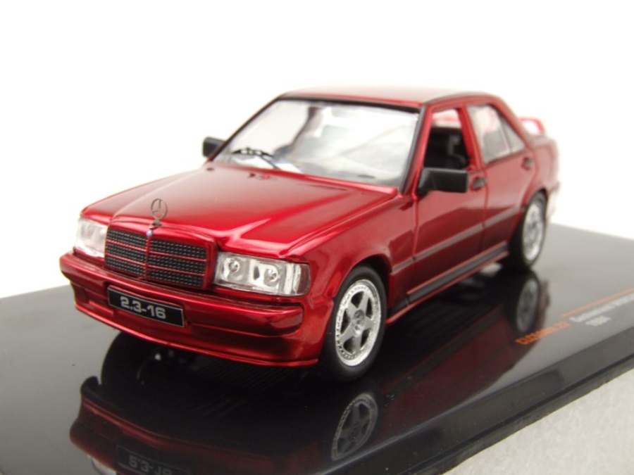 Modellauto Mercedes 190 E 2.3 16V W201 Custom 1984 rot 1:43 ixo models ...