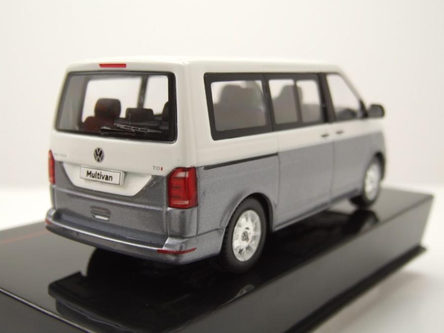 Modellauto VW T6 Bus Multivan 2017 weiß grau 1:43 ixo models bei ...
