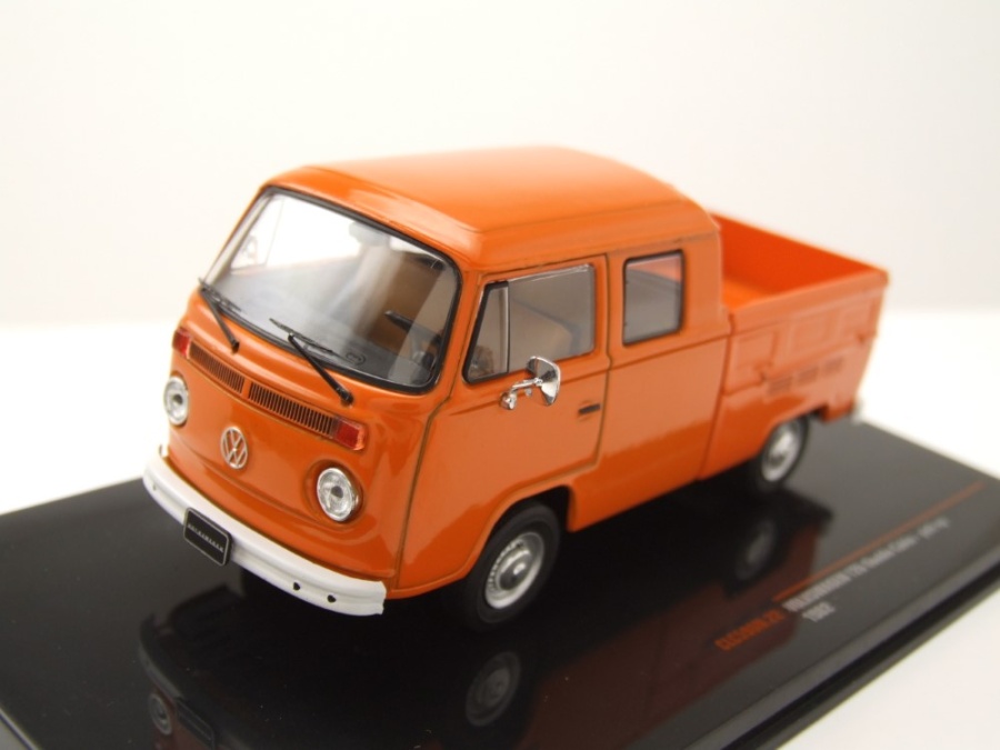 Modellauto VW T2 DoKa Pritsche 1972 orange 1:43 ixo models bei ...