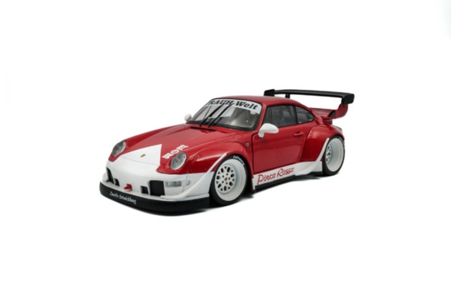 Modellauto Porsche 911 RWB RAUH Welt Bodykit Porco Rosso 2020 rot 1:18 ...