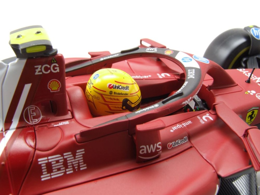 Modellauto Ferrari SF25 #44 Formel 1 Australien GP 2025 Hamilton 1:18 ...