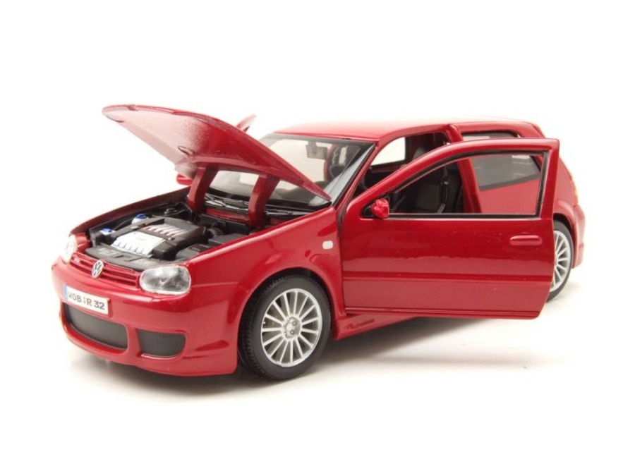 Modellauto VW Golf 4 R32 rot Modellauto 1:24 Maisto, 19,80