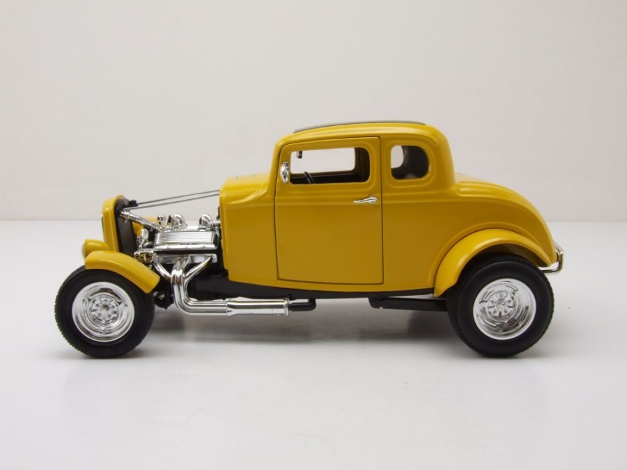 Modellauto Ford Coupe 1932 American Graffiti Hot Rod gelb Modellauto 1:18 Motormax, 52,50