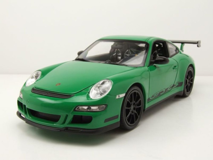 Modellauto Porsche 911 (997) GT3 RS 2007 grün 1:18 Welly bei Modellau