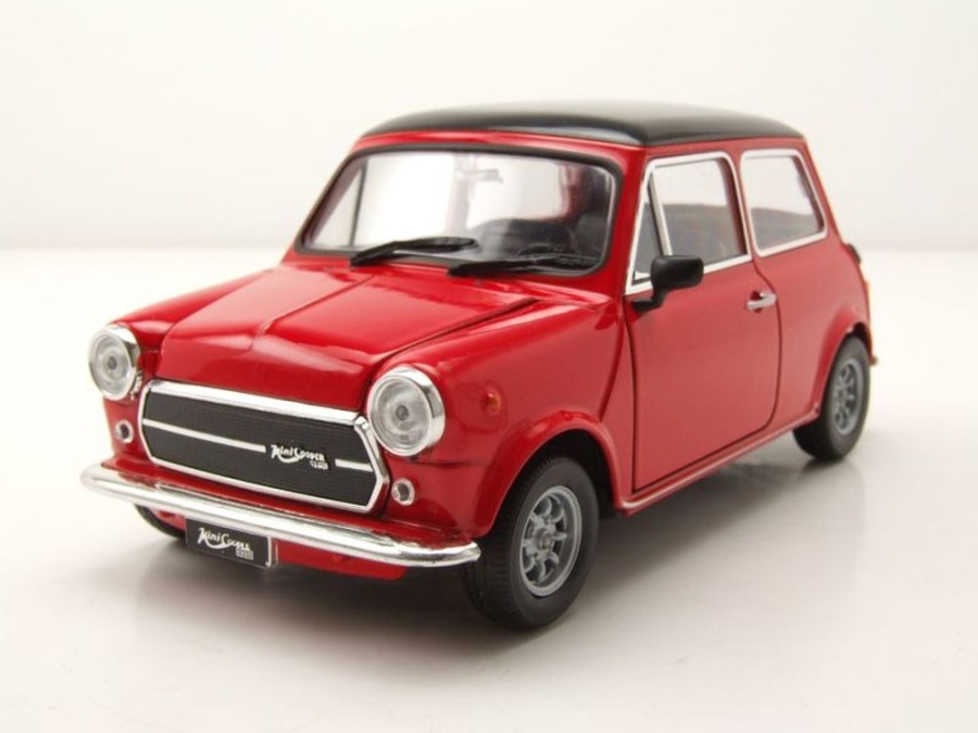Modellauto Morris Mini Cooper 1300 1974 rot 1:24 Welly bei Modellauto