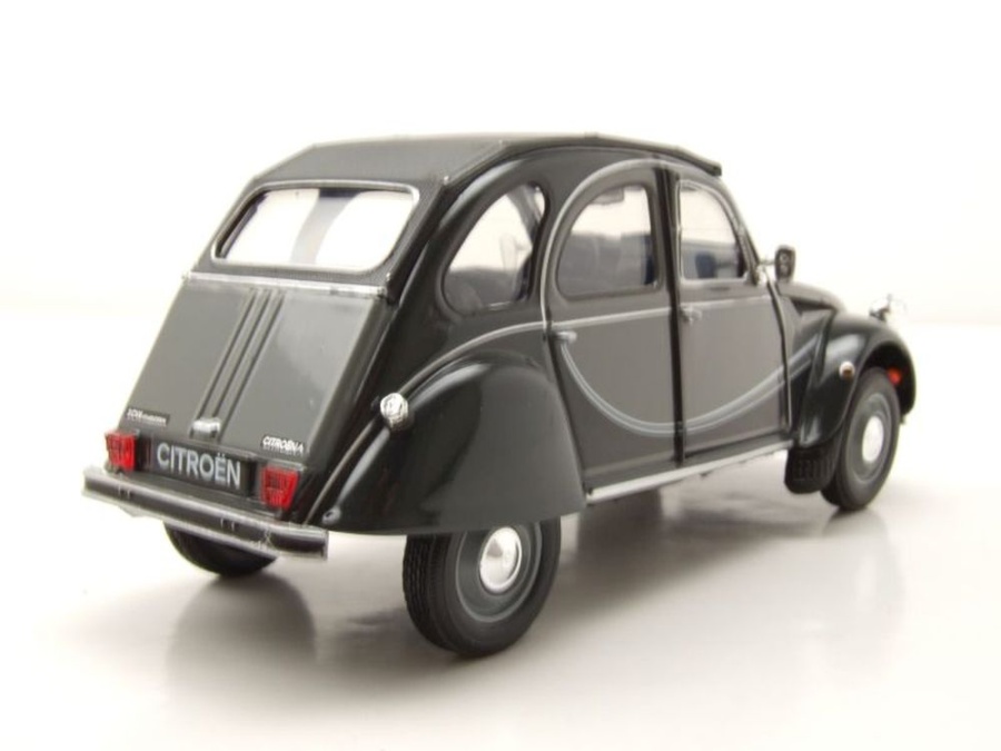 Modellauto Citroen 2CV 6 Charleston Ente 1982 grau schwarz 1:24 Welly bei Modellautocenter, 19,95